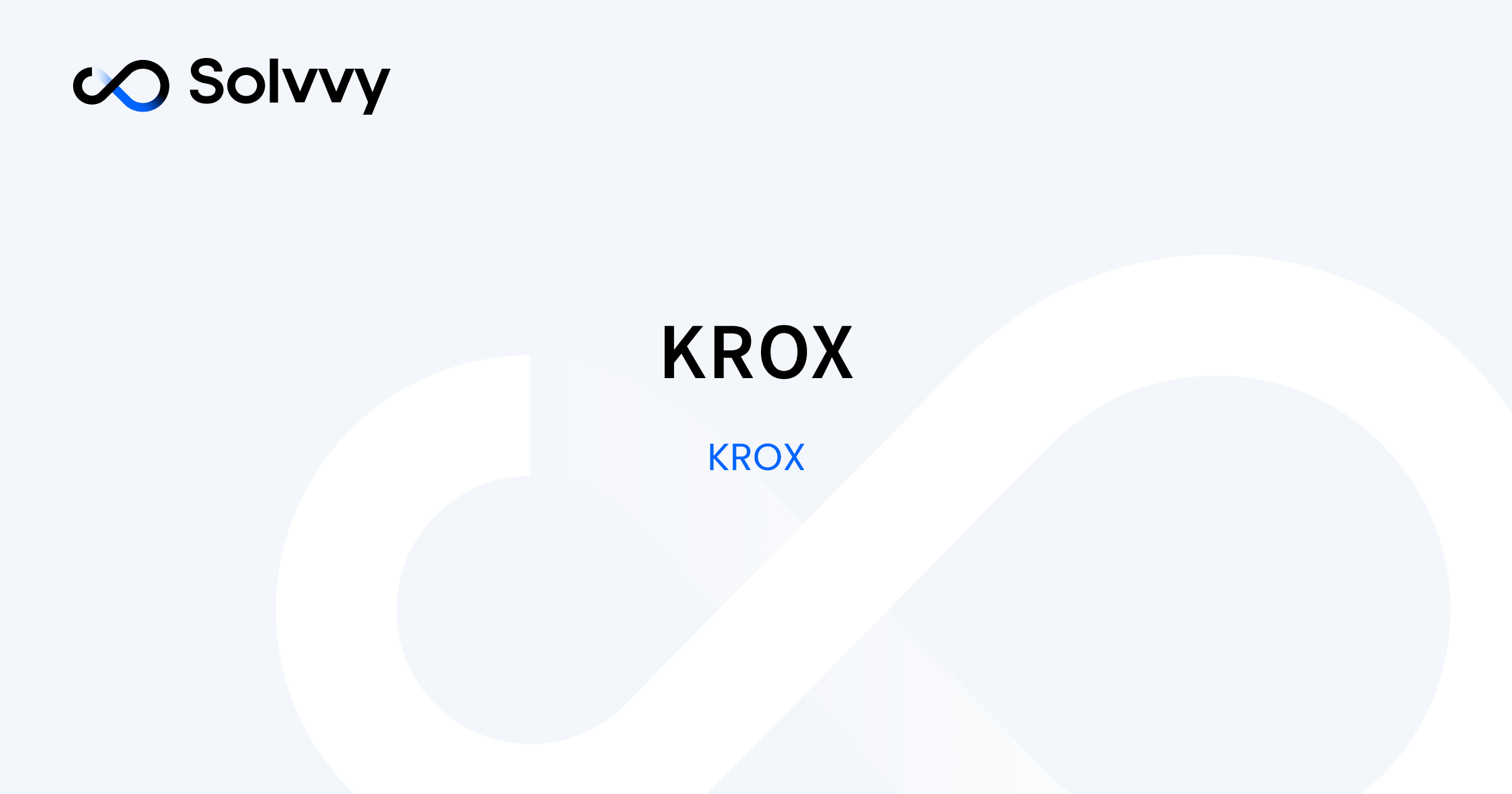 KROX｜法人のお客さま｜Solvvy株式会社（Solvvy Inc.）